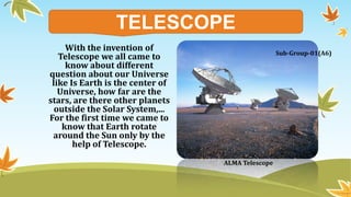 Understanding our Universe (use of technology in understanding the ...