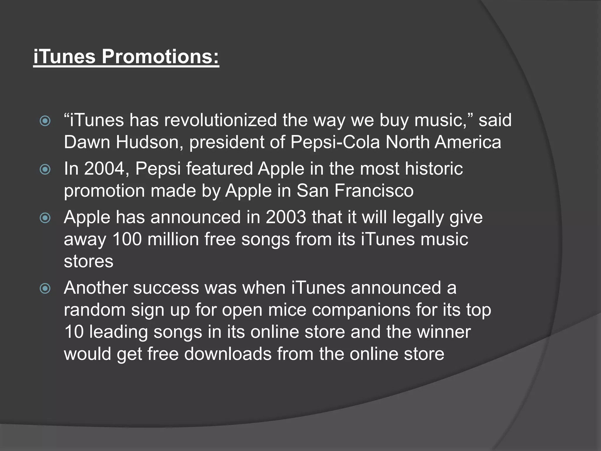 iTunes Case Study !! | PPTX