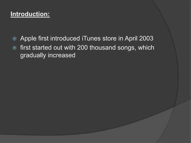 iTunes Case Study | PPTX
