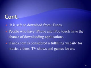 Itunes case study | PPTX | Home Entertainment Systems | Consumer Electronics