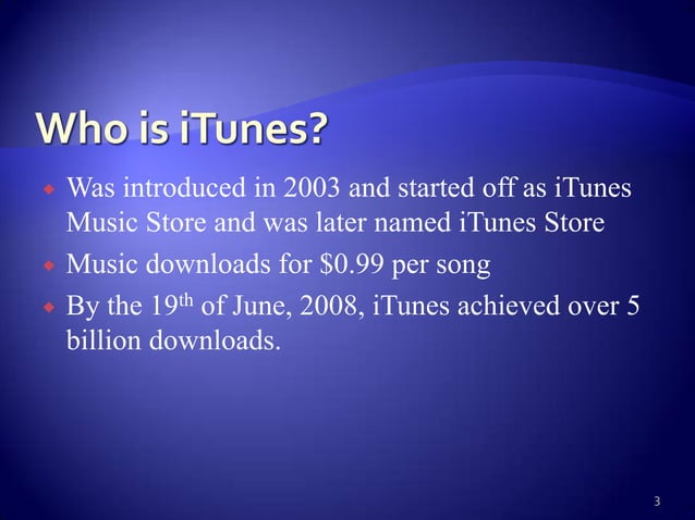 Itunes case study | PPT