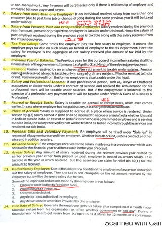 UNIT 4: INCOME FROM SALARY | PDF