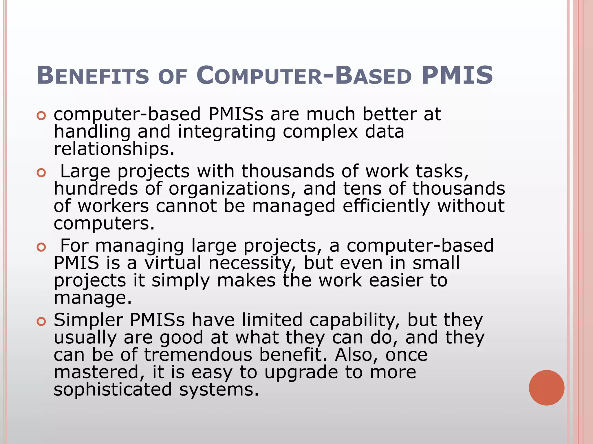 Project Management Information System Pptx