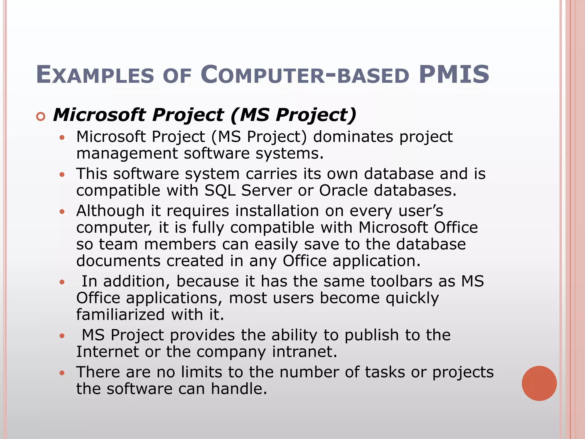 project management information system | PPTX