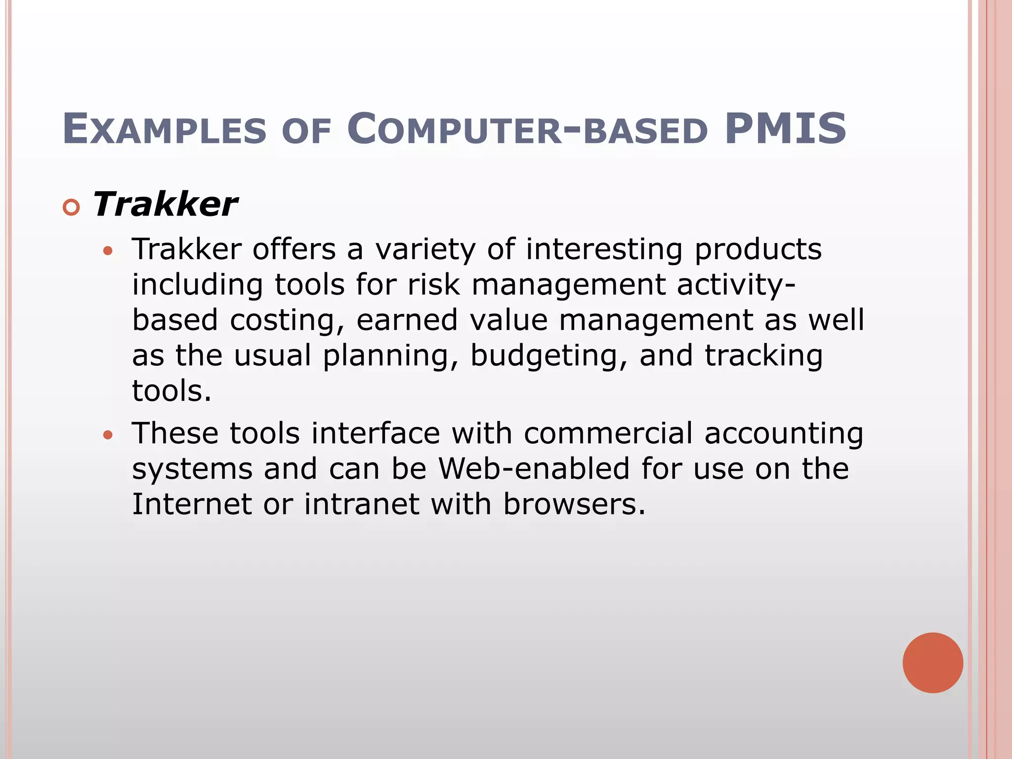 Project Management Information System Pptx