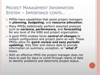 project management information system | PPTX