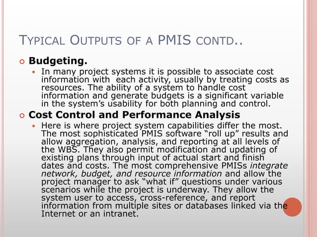 project management information system | PPTX