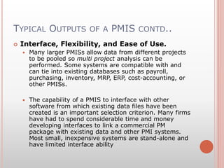 project management information system | PPTX