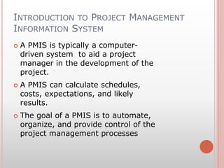 project management information system | PPTX