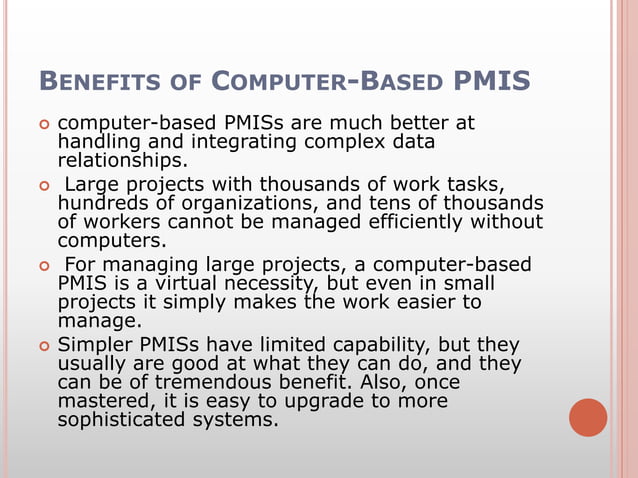 project management information system | PPTX