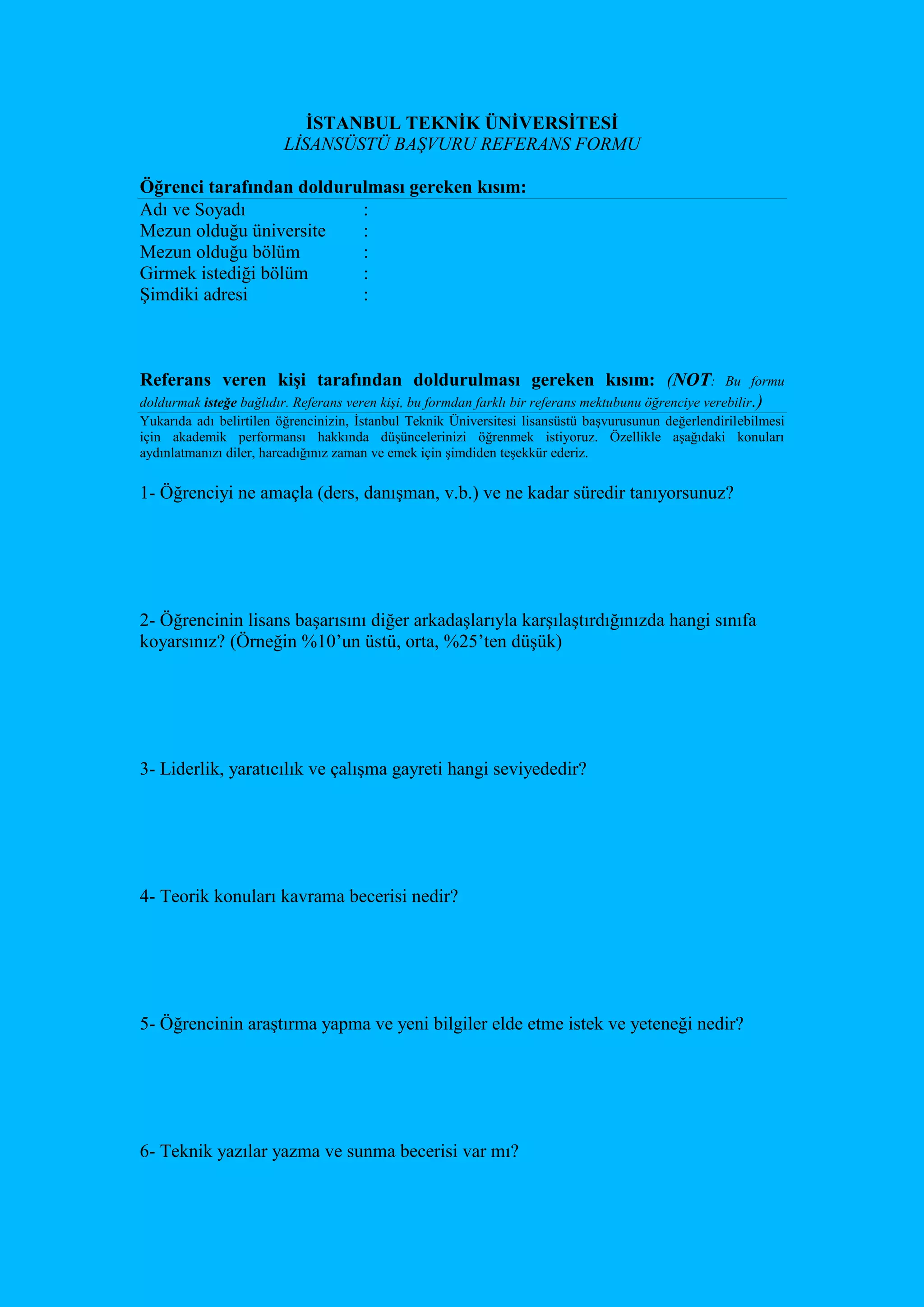 Referans Mektubu Nedir? | PDF