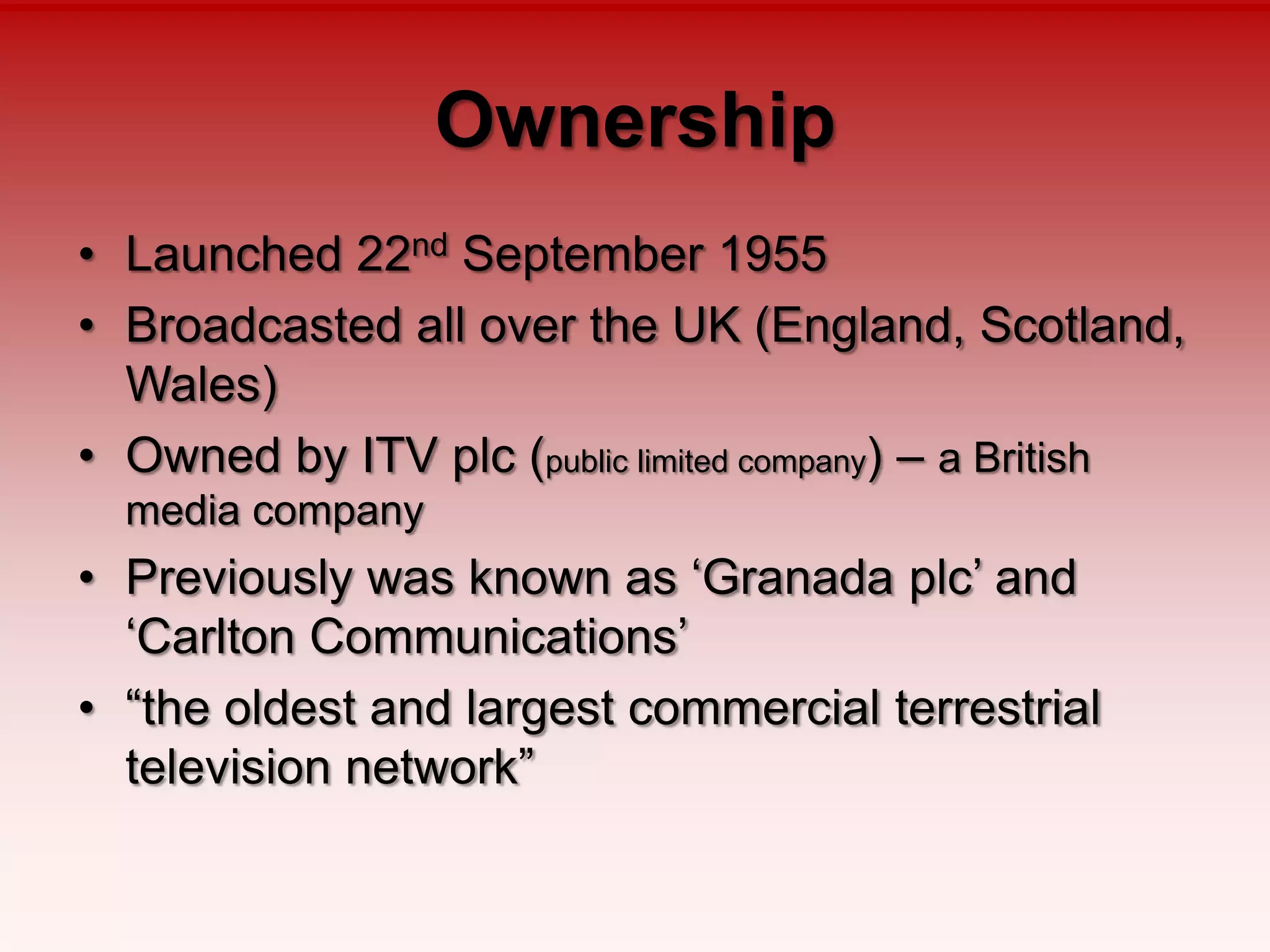 ITV Presentation | PPTX