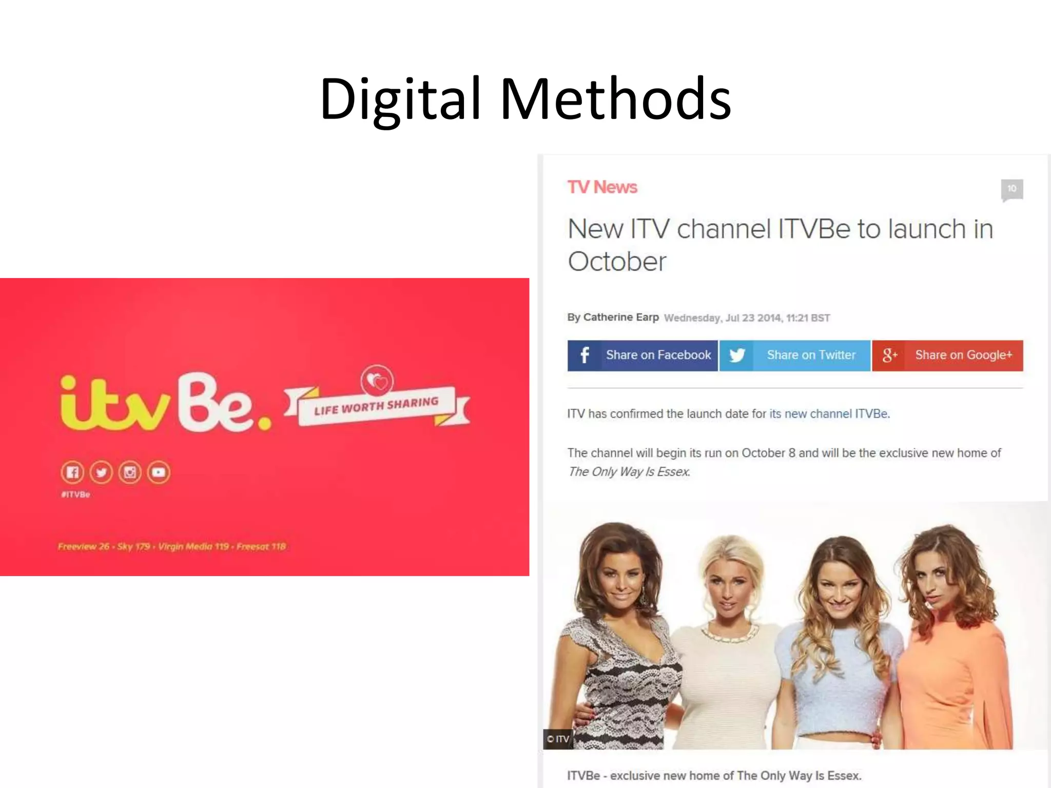 ITV Be Research | PPTX | History | Genres