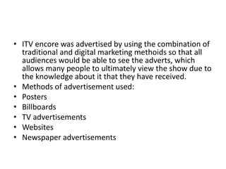 ITV Encore Research | PPT