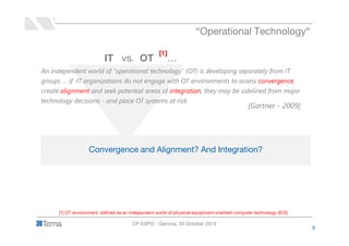 IT vs. OT: ICS Cyber Security in TSOs | PDF