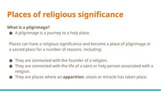 Pilgrim Journeys, Pilgrimage examples and Rituals PowerPoint | PPTX