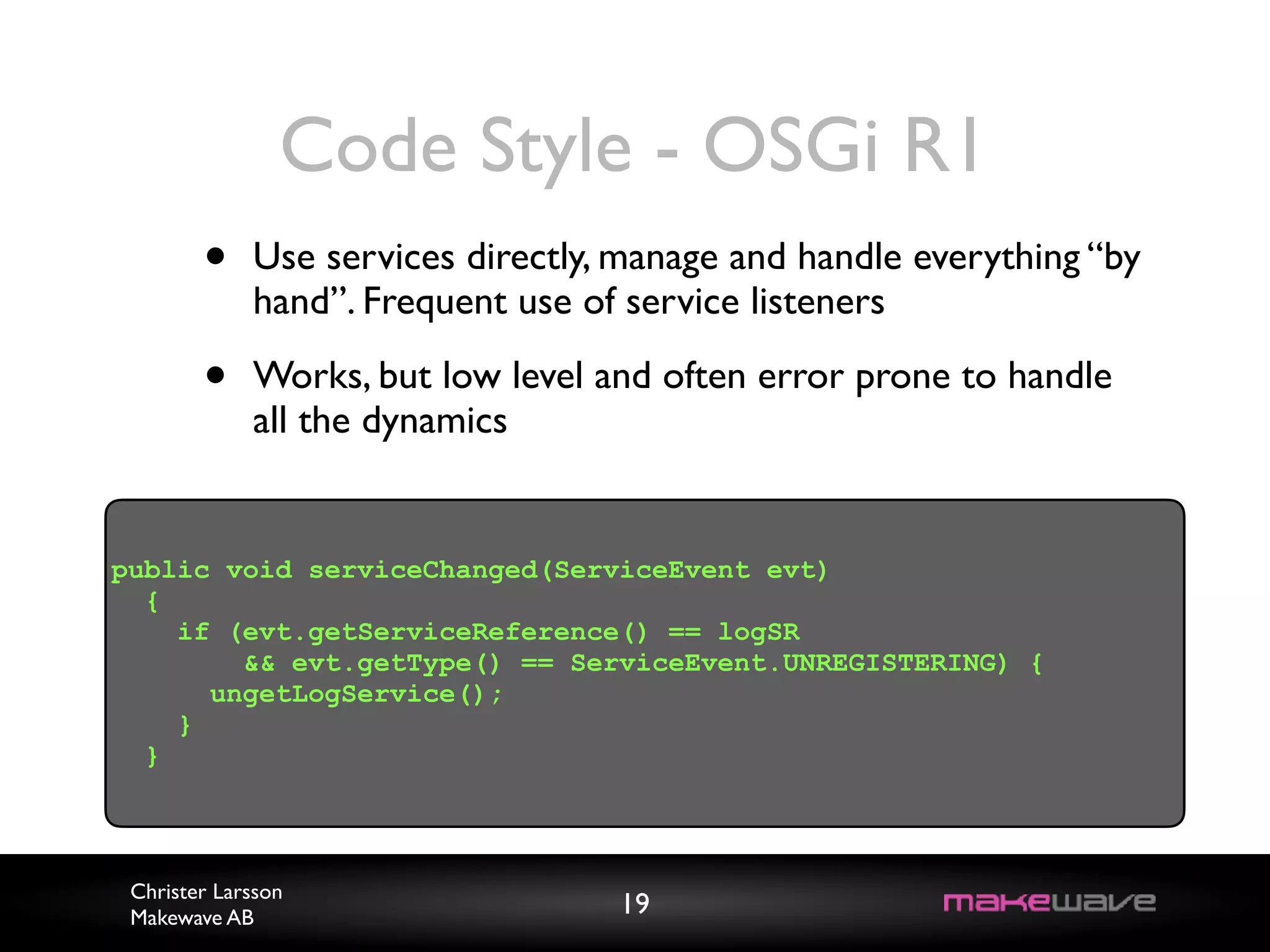 It Was Twenty Years Ago Today - Building an OSGi based Smart Home System - Christer Larsson ...