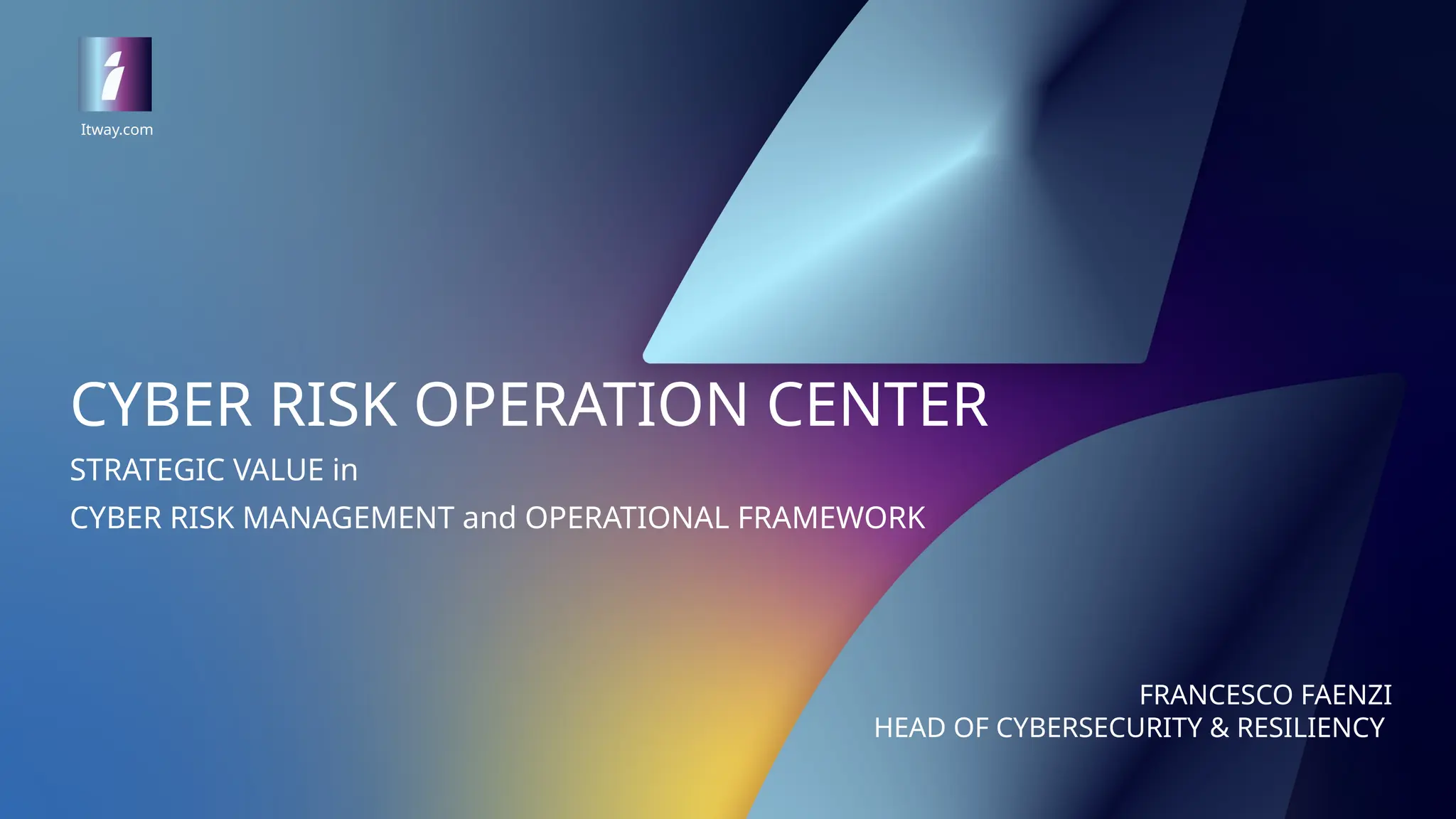 Cyber Risk Operation Center … is not a SOC | PPTX