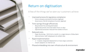 eSignatures: The lynchpin for Digitisation | PPT