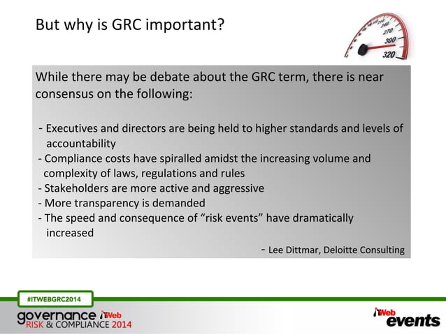 SLVA - Developing an IT GRC Strategy | PPT