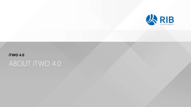 iTWO 4.0 General Introduction | PPT