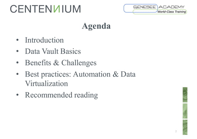 Data Vault Introduction | PPT