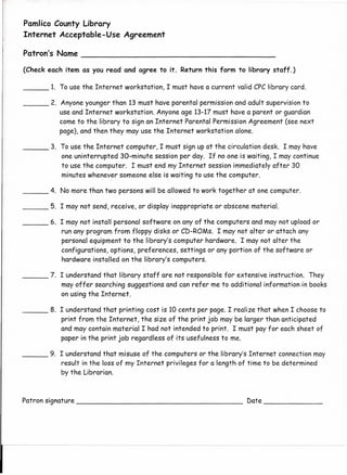 Internet Use Agreement | PDF