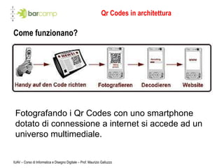 Qr codes in Architettura | PPTX