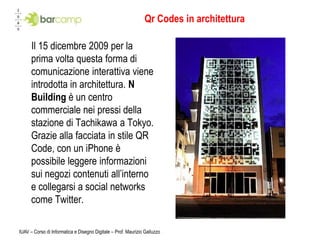 Qr codes in Architettura | PPTX