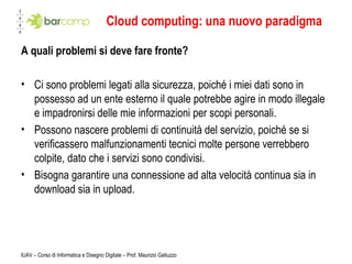 Cloud computing: un nuovo paradigma | PPT