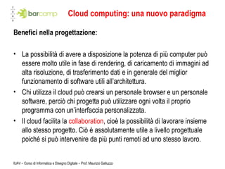 Cloud computing: un nuovo paradigma | PPT
