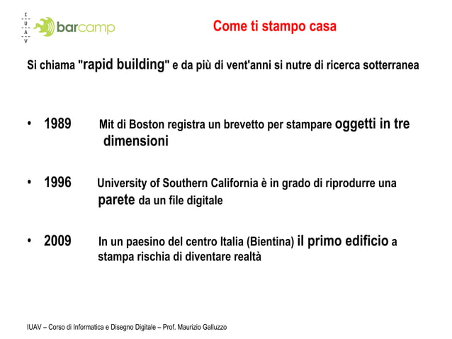 Iuavcamp presentazione. | PPT