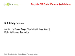 Facciata QR Code, iPhone e Architettura | PPT