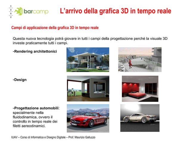 L'arrivo della grafica 3D in tempo reale | PPT | 3-D Graphics | Computer Software and Applications