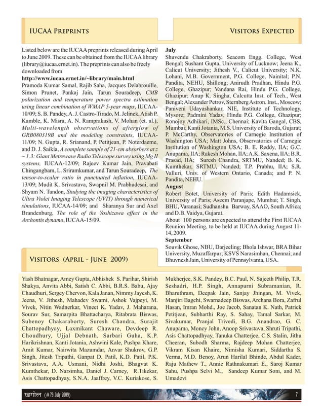Iucaa group photo with directors and professors | PDF