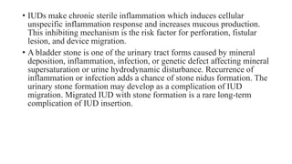 IUCD bladder stone and its further management | PPT