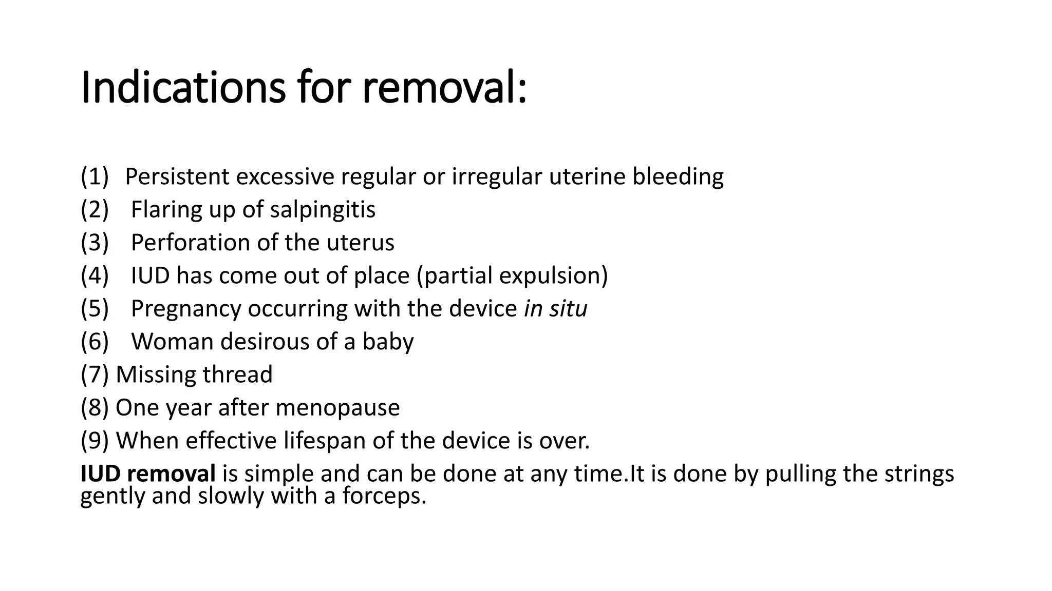 Intra -Uterine Device Contraception in Kenya | PPTX