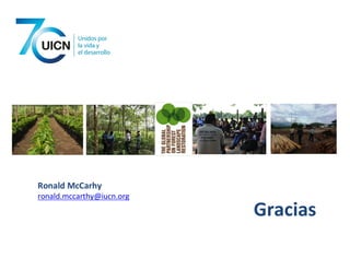 Ronald McCarthy, IUCN, Restauración productiva del paisaje | PDF