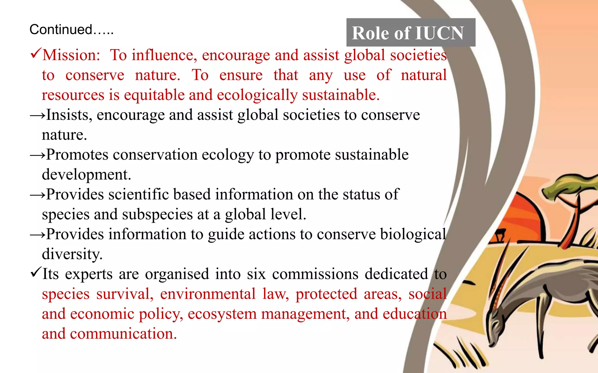 International Union for Conservation of Nature (IUCN) | PPTX