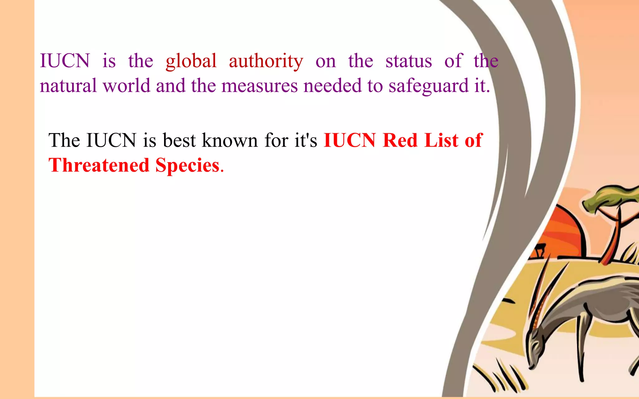 International Union for Conservation of Nature (IUCN) | PPTX