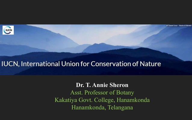International Union for Conservation of Nature (IUCN) | PPTX