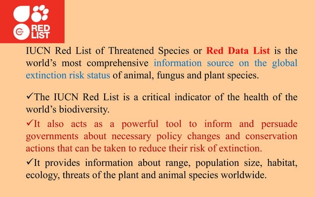 International Union for Conservation of Nature (IUCN) | PPTX