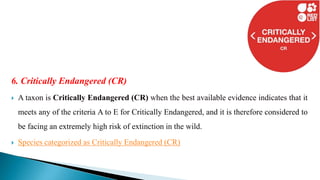 IUCN - Red List and Wild life Protection Act | PPTX