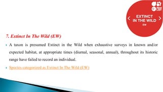 IUCN - Red List and Wild life Protection Act | PPTX