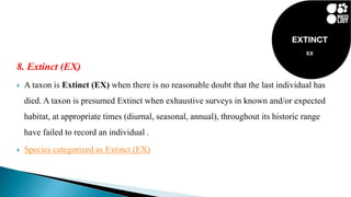 IUCN - Red List and Wild life Protection Act | PPTX