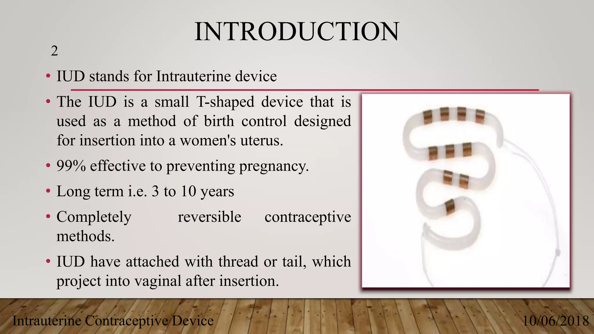 Intrauterine device (IUD) | PPTX