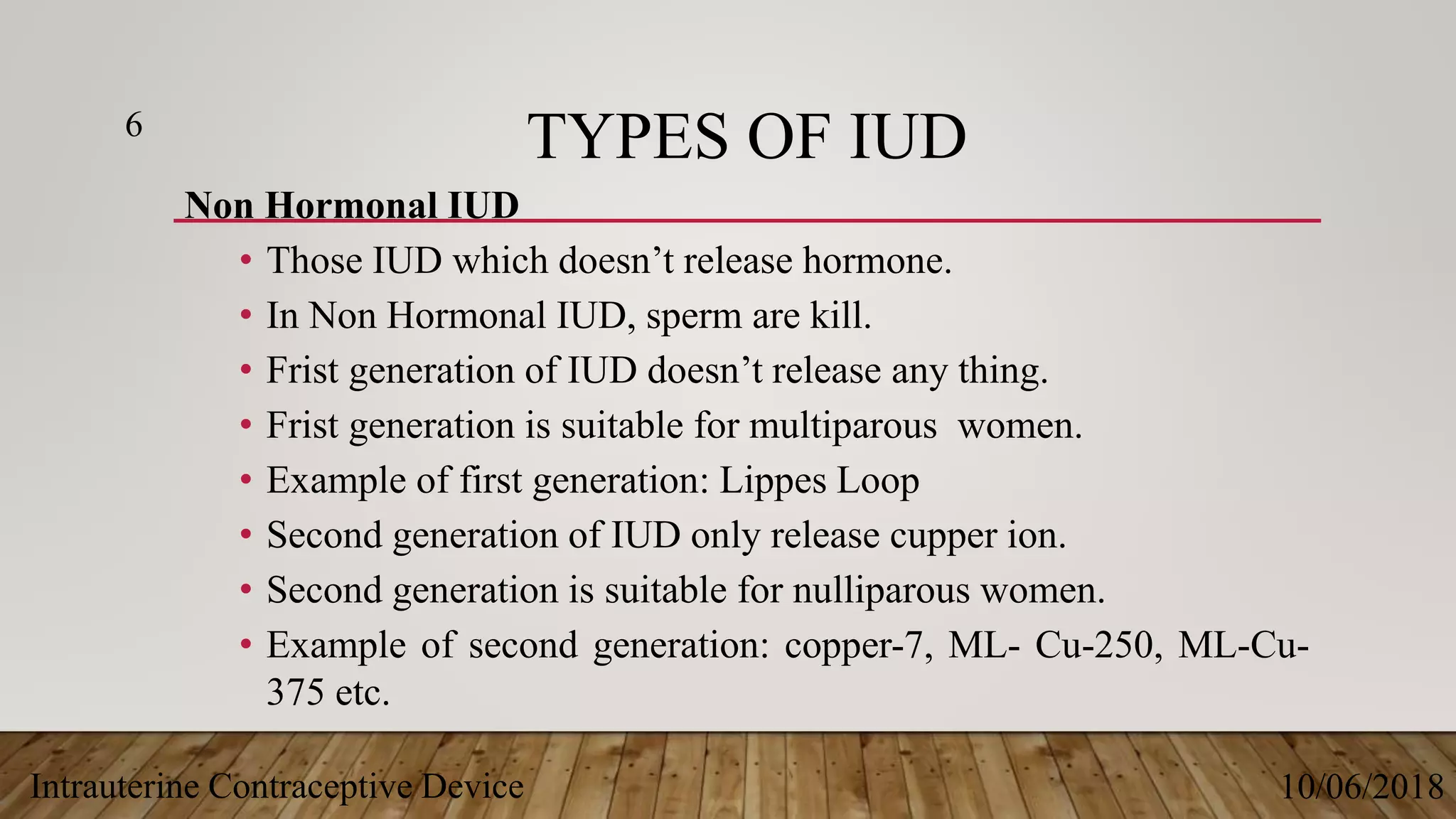 Intrauterine device (IUD) | PPTX