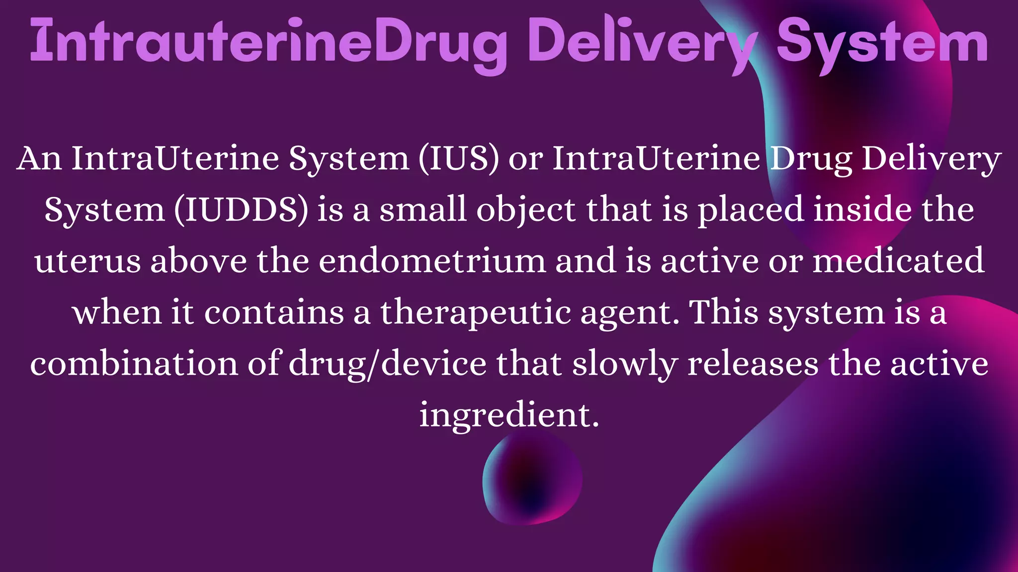 IUD- Drug Delivery System .pdf