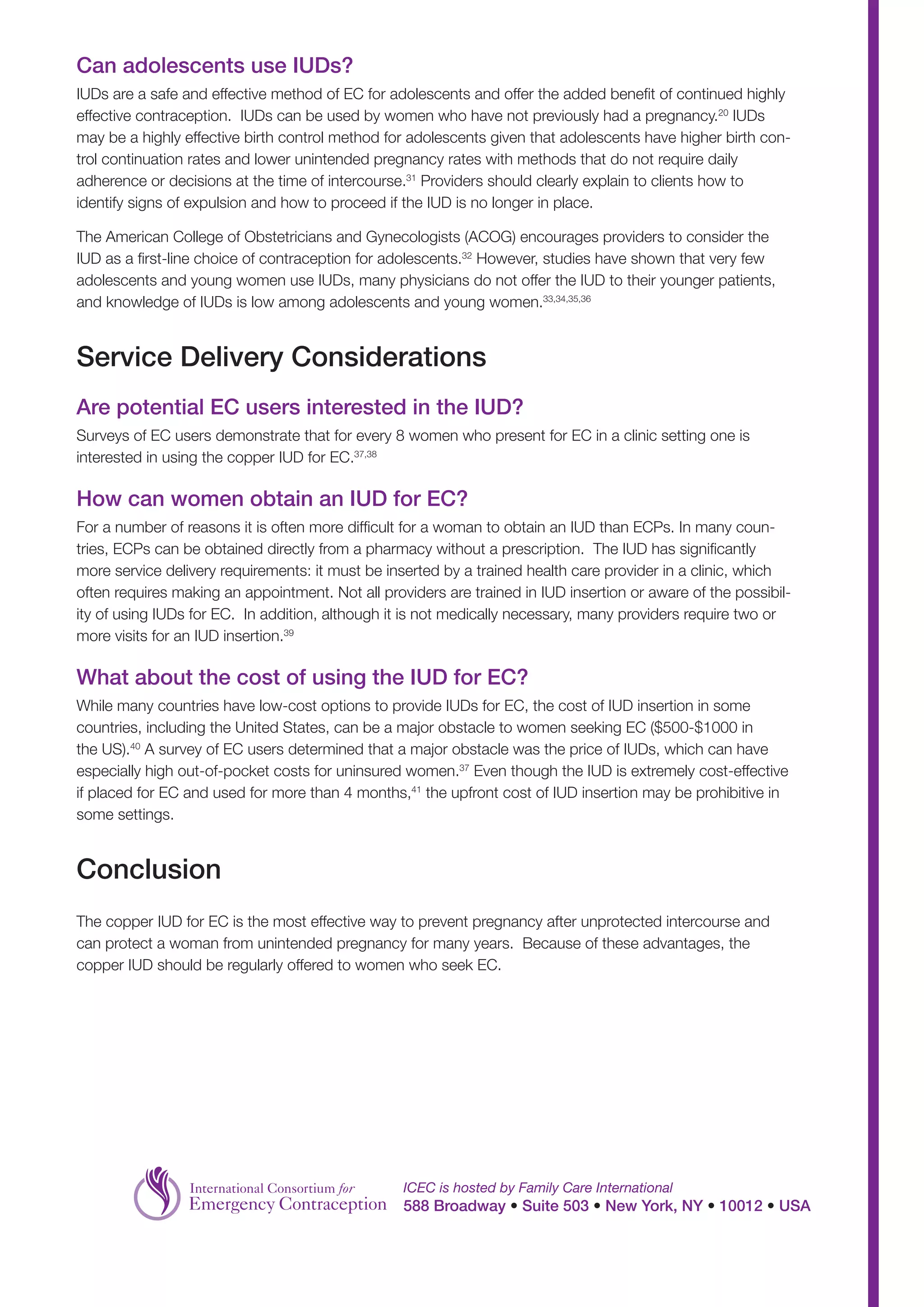 IUD fact sheet | PDF