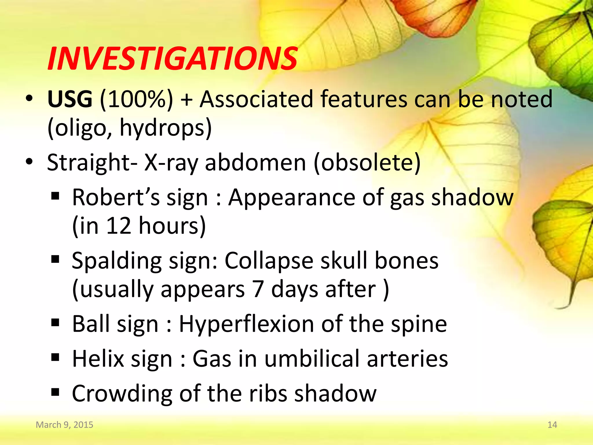 Intrauterine fetal death | PPTX